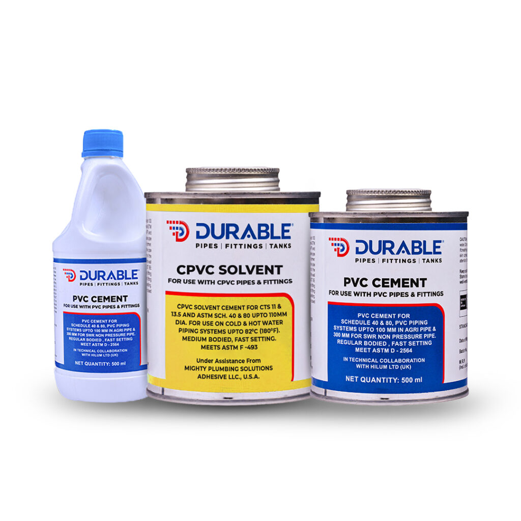 Solvent Cement - Durable Pipes